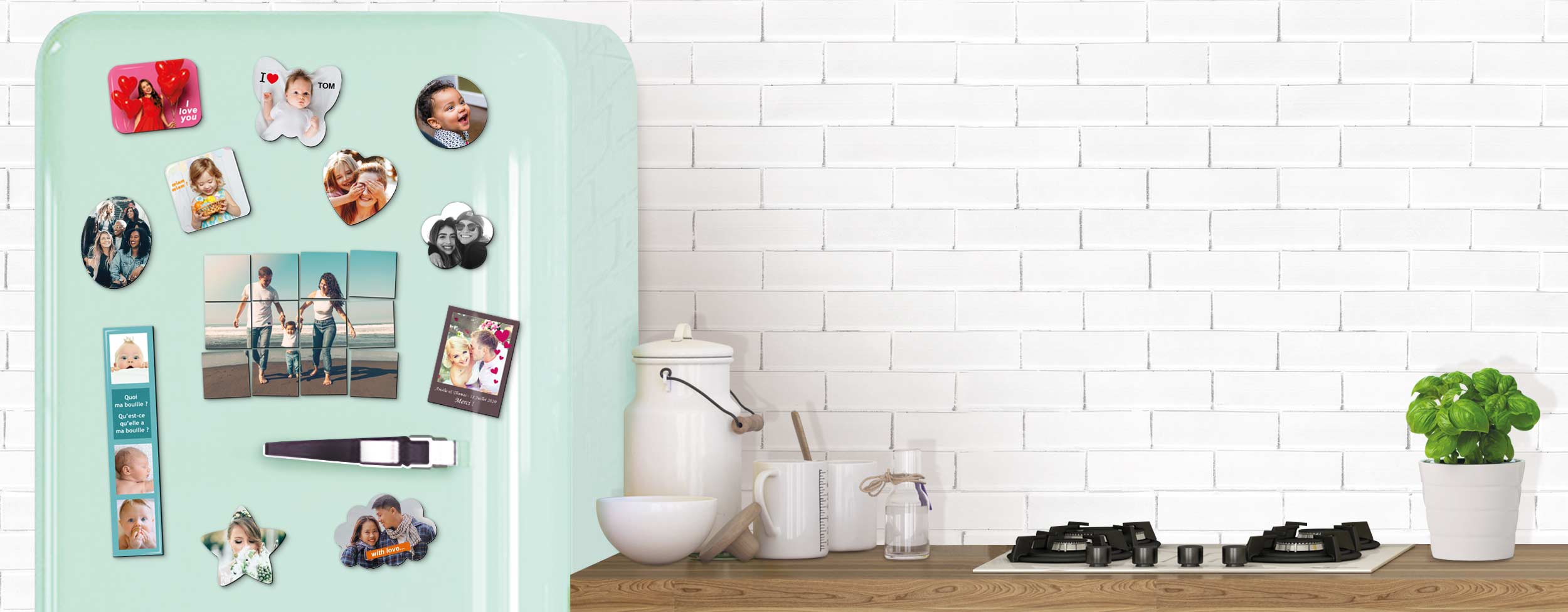 Photo Magnet | Magnet frigo 100% personnalisé | Aimant photo